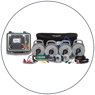 Earth Ground Meter Megger DET2/3 50M KIT Digital Ground Tester With 165 ...